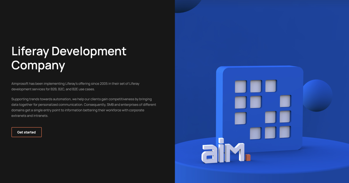 Custom Liferay Development Services for Enterprises | Aimprosoft